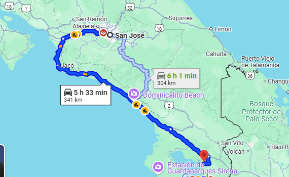 Bus de San José a Golfito * tiquetes 2025